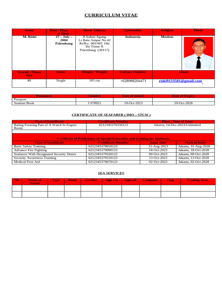 CV. M. RIZKI | PDF | Water Transport | Shipping