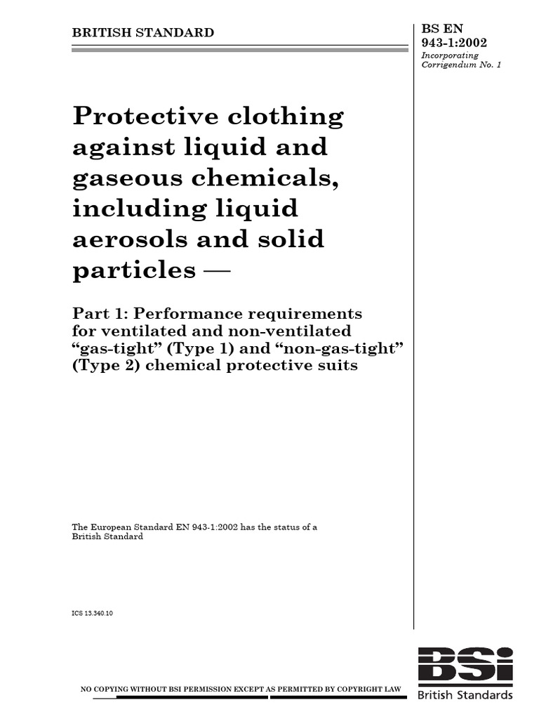 BS en 943-1-2002+C1-2006 | PDF | Applied And Interdisciplinary Physics ...