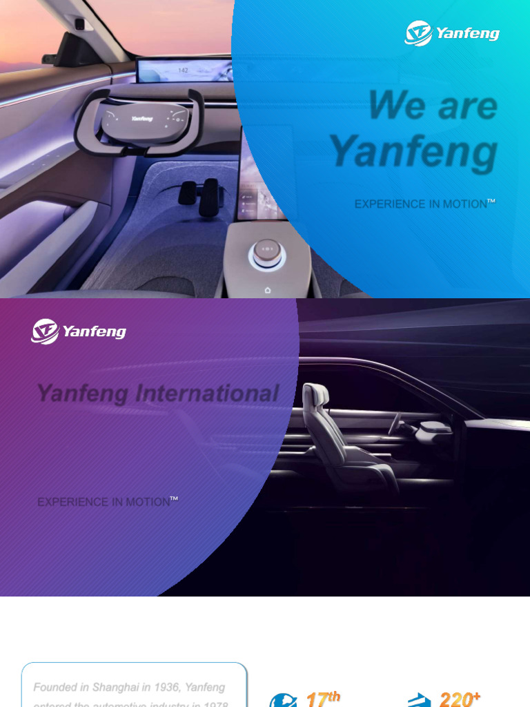 Yanfeng Company Overview - 19.07.2024 1 | PDF | Recycling | Innovation