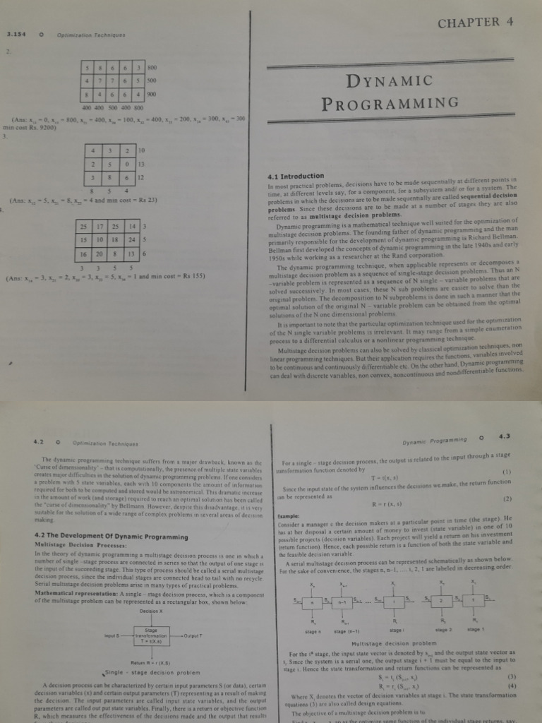 Optimizations, Chapter 1,2,3,4 | PDF | Applied Mathematics