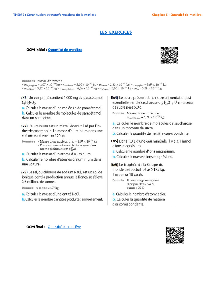 Exercices 05 | PDF