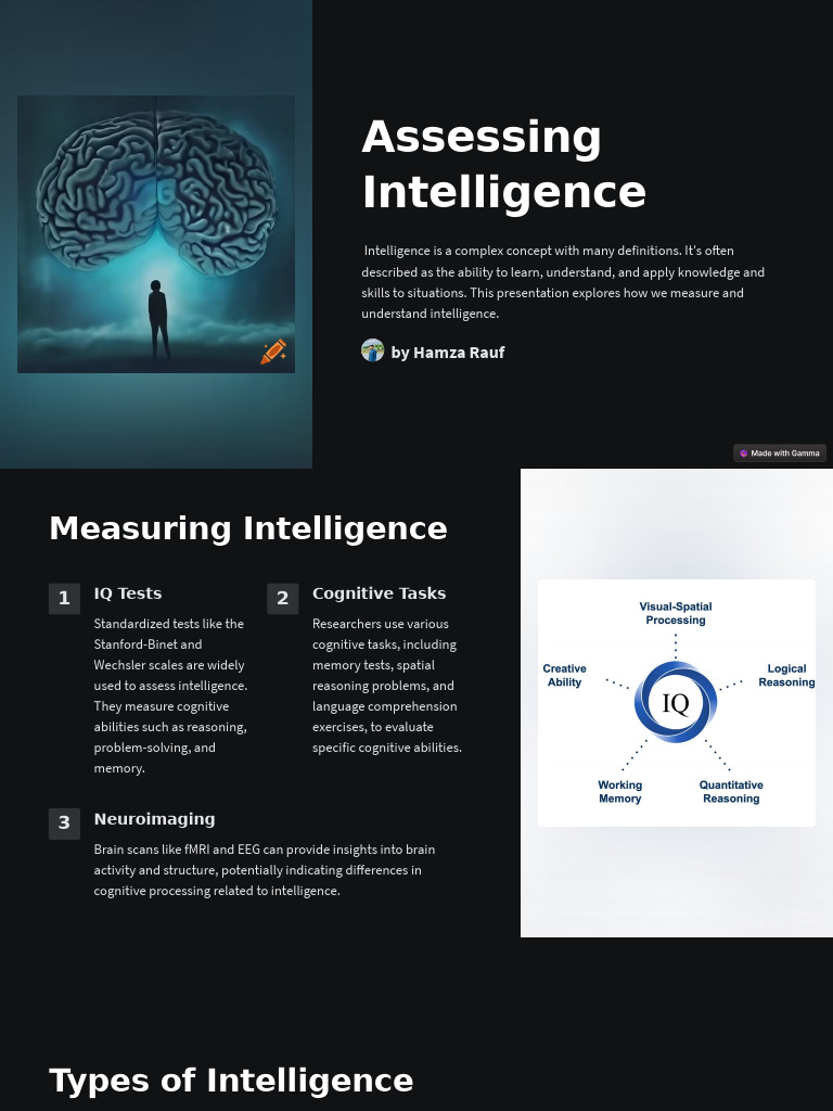 Assessing Intelligence | PDF | Intelligence | Mental Processes