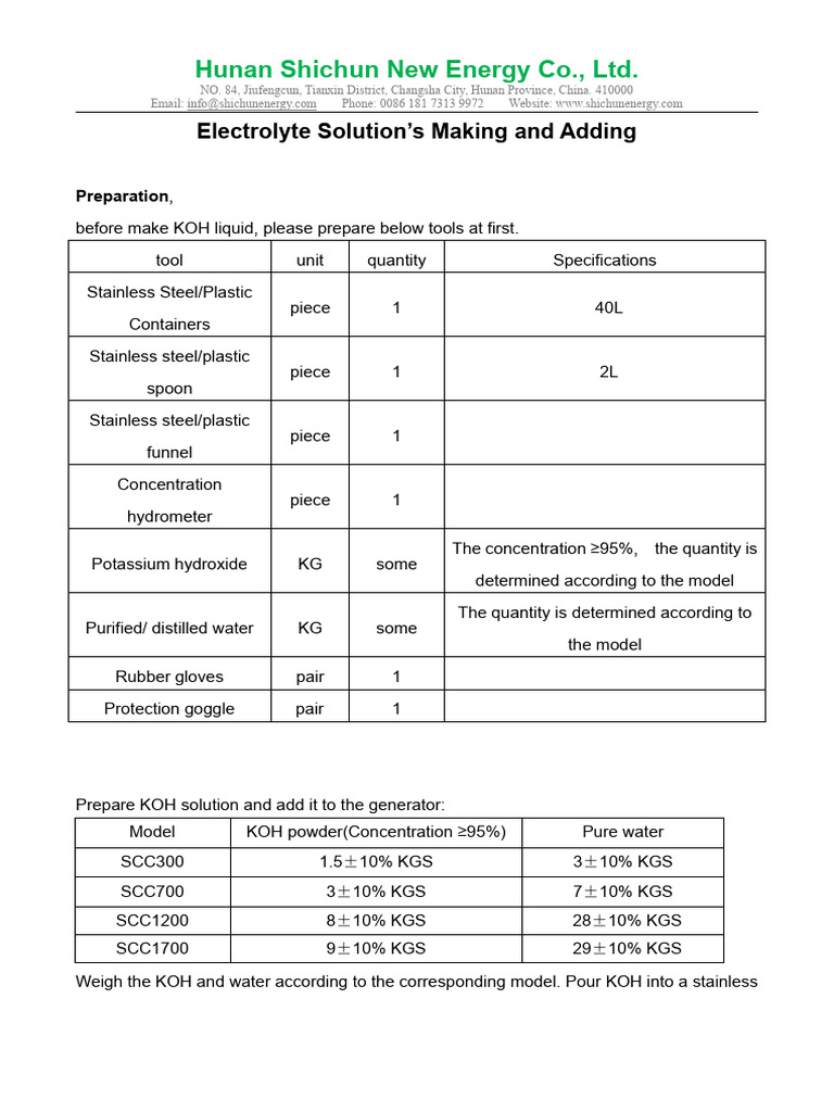 HHO Carbon Cleaning Electrolyte Guide | PDF | Purified Water | Water