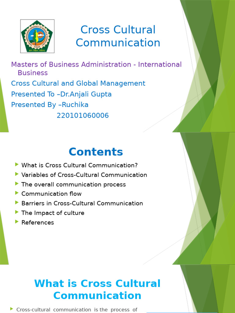 Cross-Cultural Communication Insights | PDF | Communication | Information