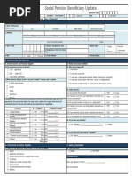 Social Pension Beneficiary Form | PDF | Family | Disability