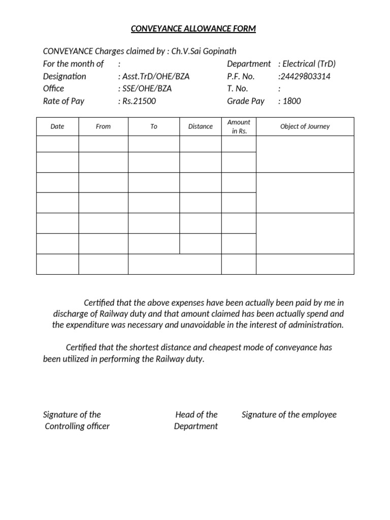 Conveyance Journal | PDF
