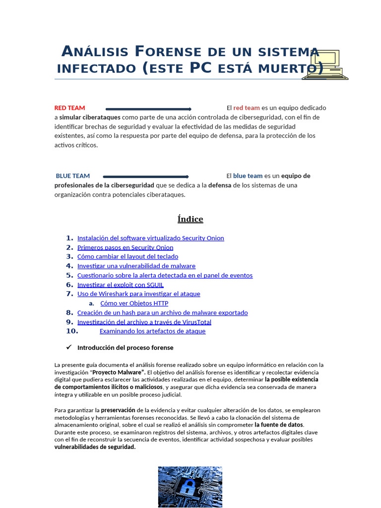 Análisis Forense de Un Sistema Infectado | PDF | Red mundial | Internet ...
