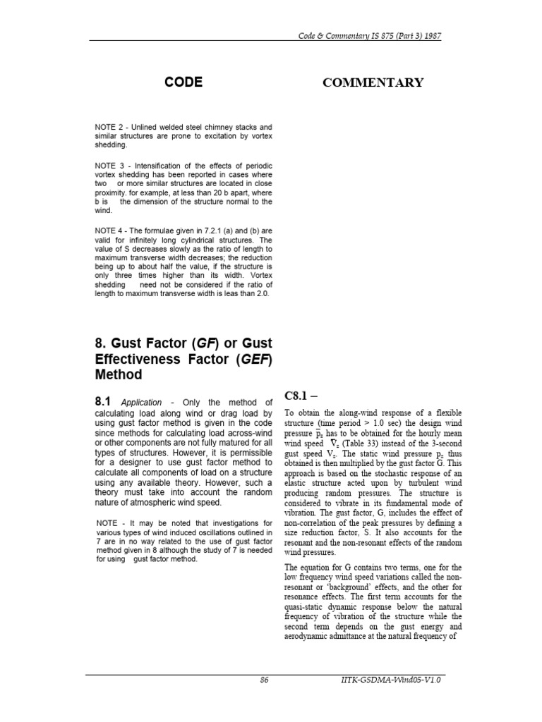 Gust Factor (GF) | PDF | Resonance | Oscillation