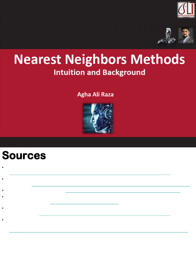 KNN Algorithm: Intuition & Properties | PDF | Nonparametric Statistics | Statistical Classification