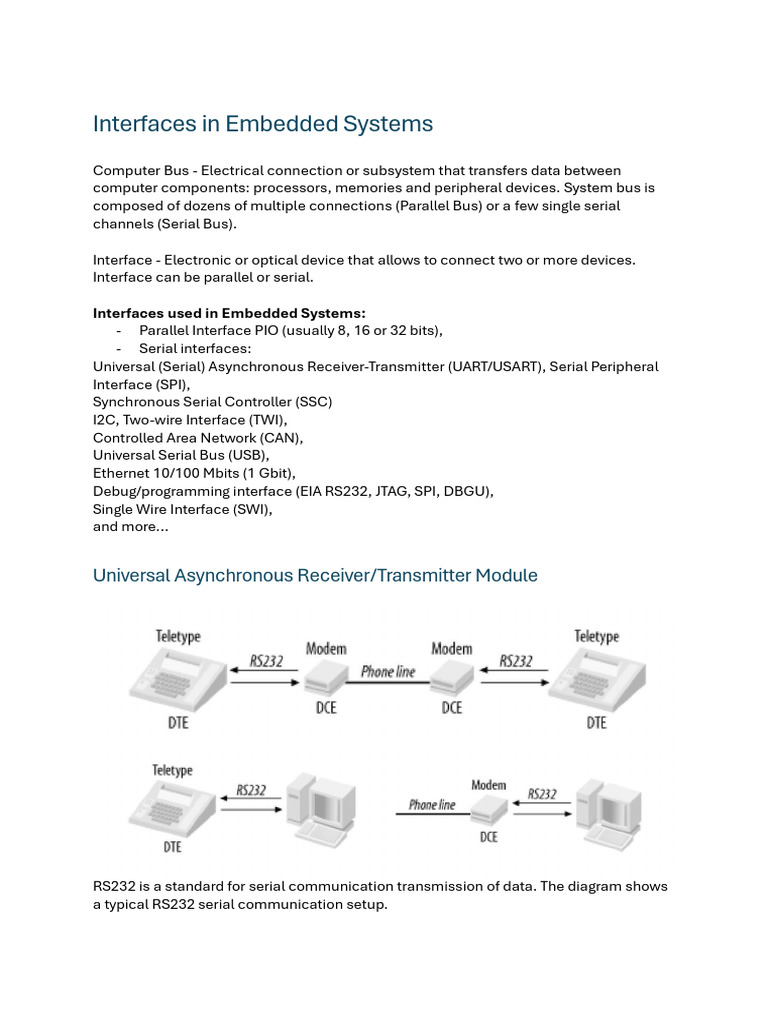 UART and RS232 in Embedded Systems | PDF | Digital Technology | Physical Layer Protocols