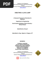 Lava Lamp Experiment | PDF