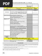 Investment Declaration Form - 2024-25 | PDF | Taxes | Payments