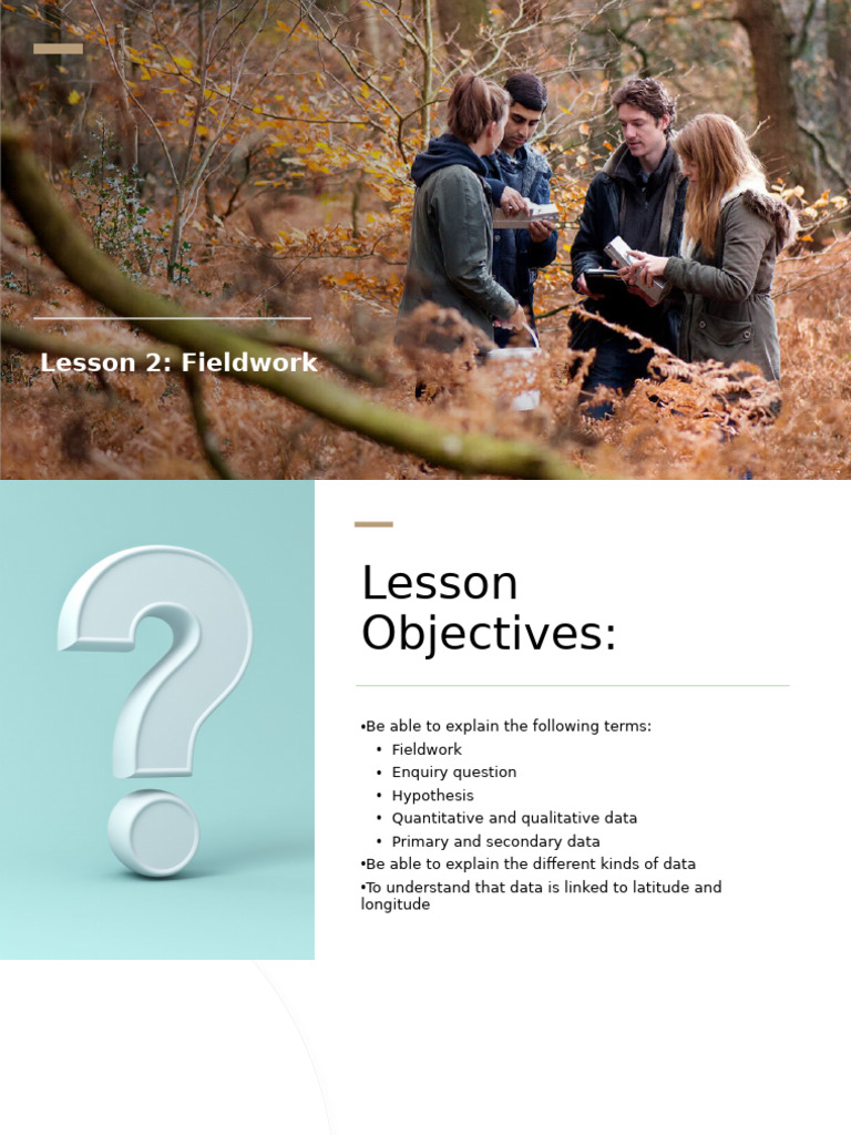 Fieldwork Concepts & Data Types | PDF | Career & Growth | Social Science