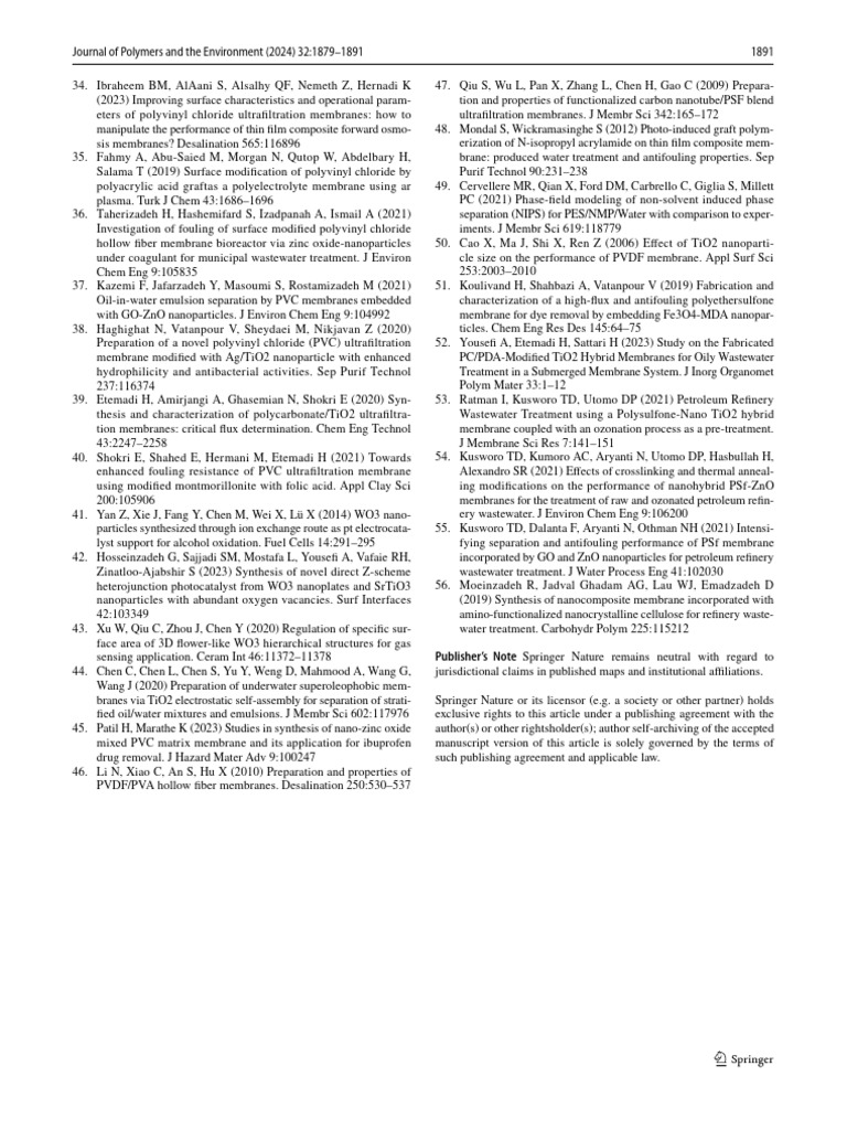 1891 Journal of Polymers and The Environment (2024) 32:1879-1891 | PDF ...