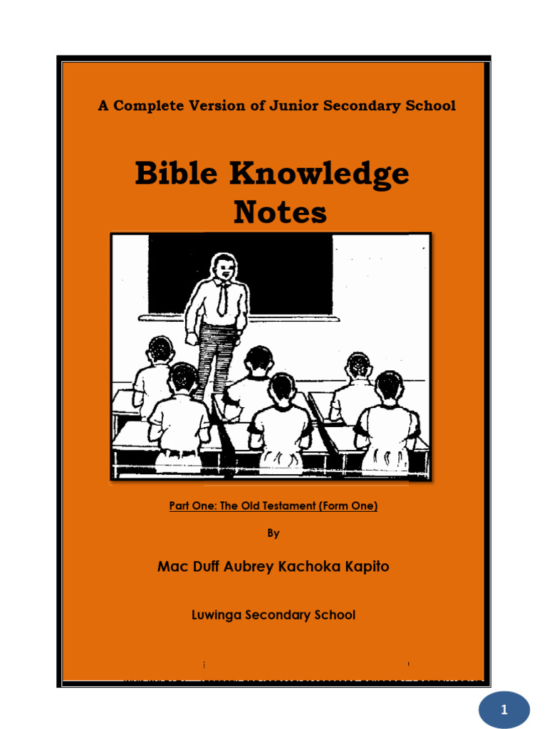 BK Form One Notes | PDF | Leah | Jacob