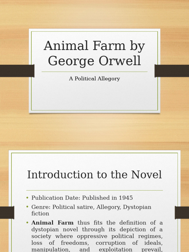 Animal Farm Presentation | PDF | Economic Ideologies | Communism