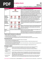 Student Safety Sheets: Ethanol | PDF | Ethanol | Chemical Substances