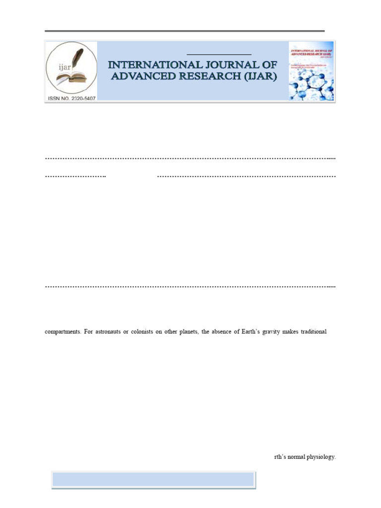 Fluid Management in Space: Overcoming Gravitational Challenges For Safe ...
