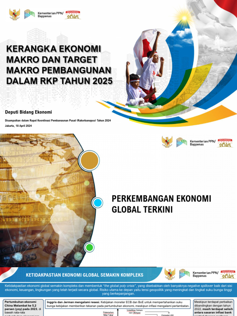 Bahan Paparan Deputi Ekonomi Kerangka Ekonomi Makro Dan Target Makro ...