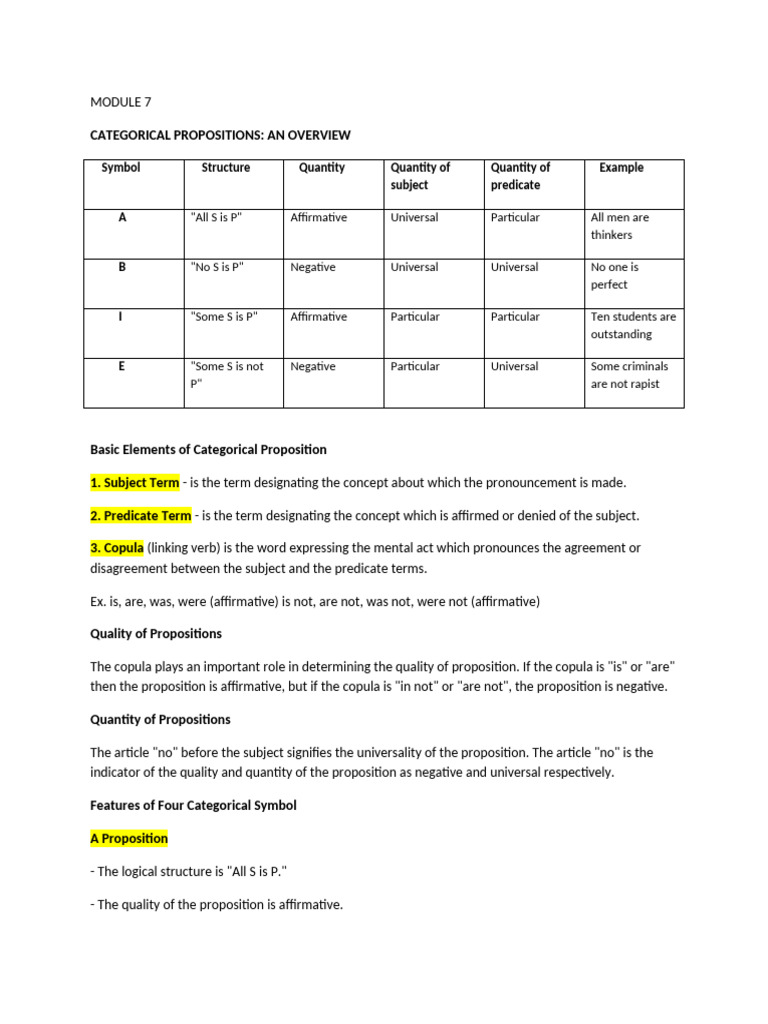 Phi 002 P2 Reviewer | PDF | Proposition | Predicate (Grammar)