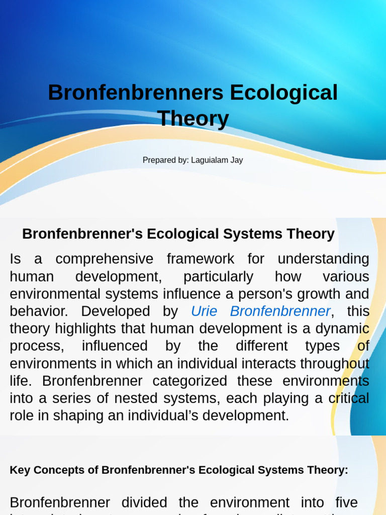 Bronfenbrenner's Ecological Theory Explained | PDF | Social Psychology ...