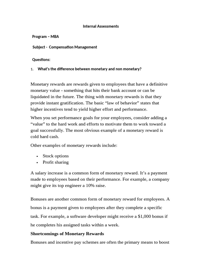 Compensation Management-E1 | PDF | Cost Of Living | Incentive
