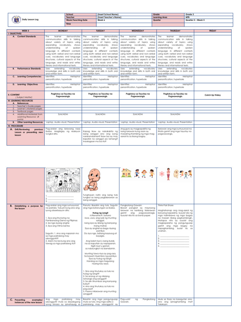 DLL MTB3 W6 Q2 | PDF