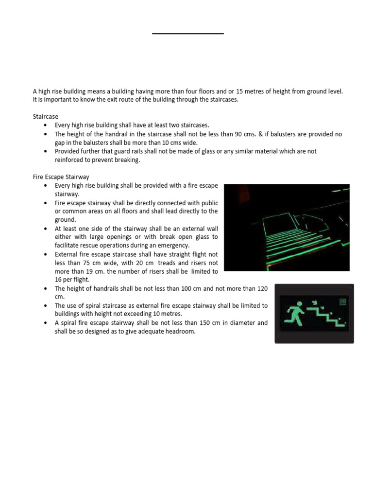 High Rise Building Evacuation Guide | PDF