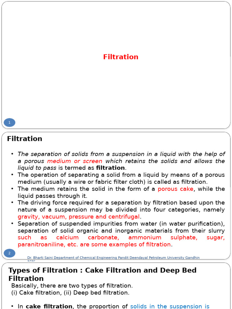 14 Filtration | PDF | Filtration | Industrial Processes