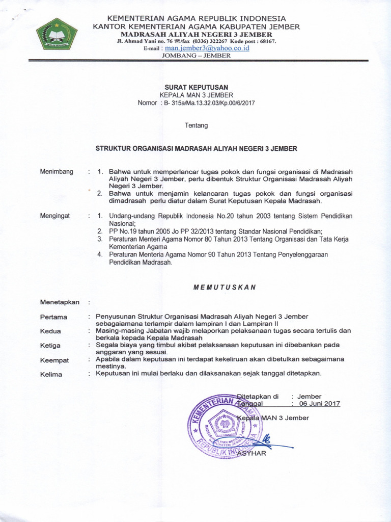 Konsultan Pendidikan MAN 3 Jember | PDF