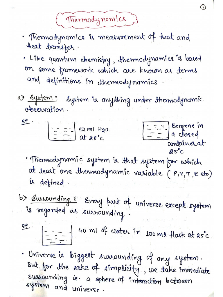 Thermodynamics Part 1 | PDF