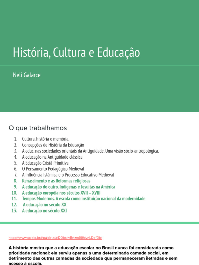 Historia Educação Neli | PDF | Sociologia | Burguesia