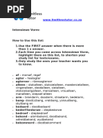Afrikaans Afkortings, Verkortings en Akronieme Worksheet | PDF