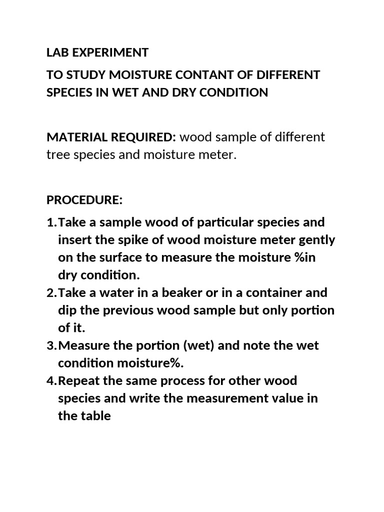 Lab Experiment | PDF