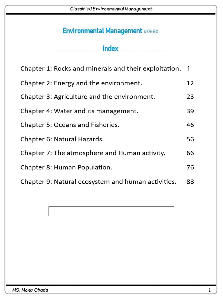 Environmental Management Guide | PDF | Natural Environment ...