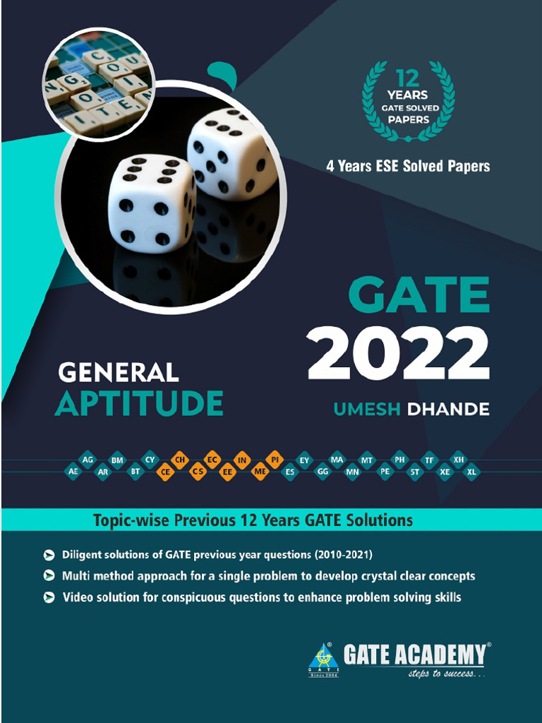 General Aptitude Gate 2022 - Gate Academy Sample PDF | PDF | Mean ...