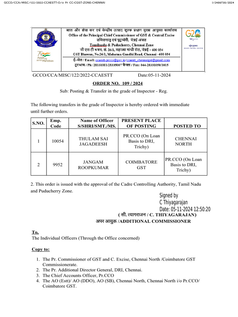 Order_No_109_2024 | PDF