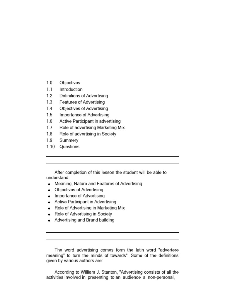 Advertising Basics for Students | PDF | Brand | Advertising
