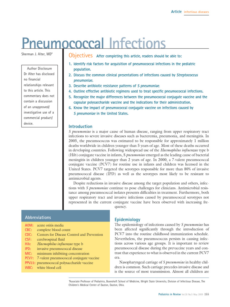 Pneumococcal infections | PDF | Pneumonia | Microbiology