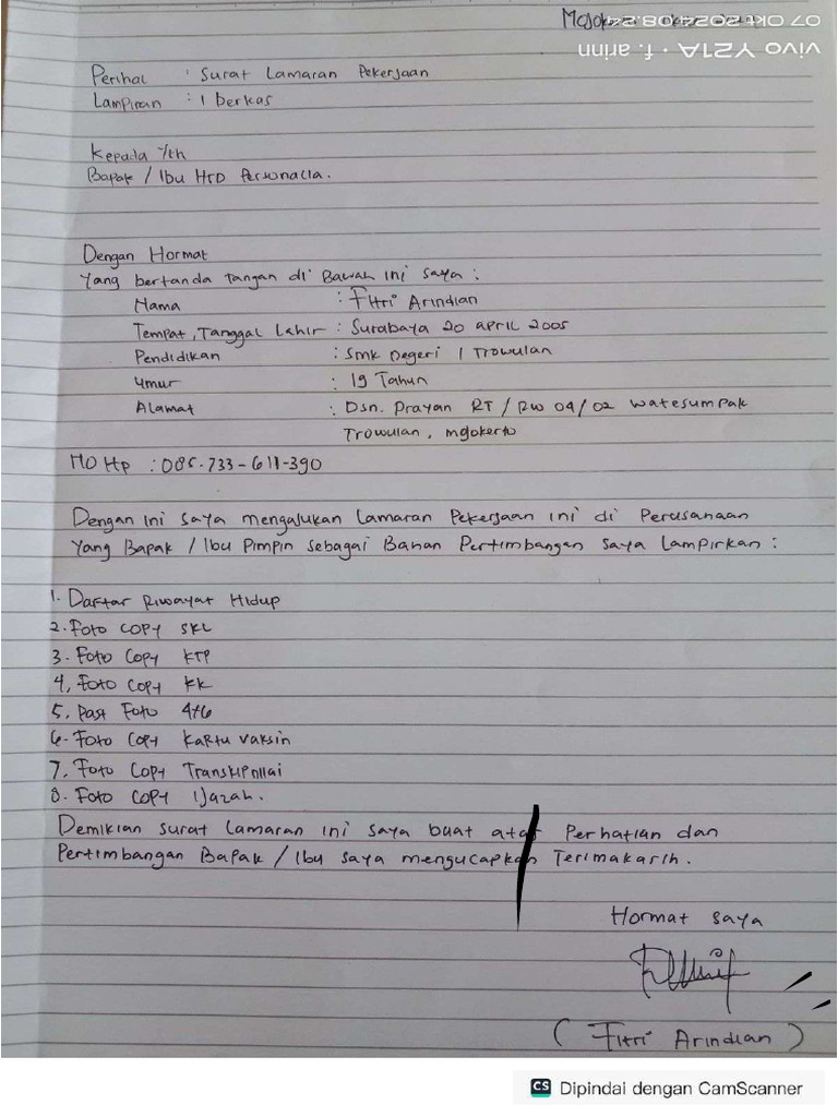 CV Fitri Arindian1 - Compressed | PDF