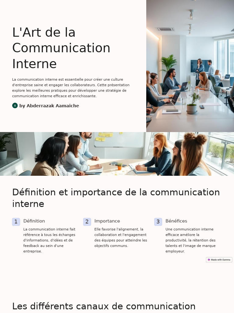 LArt de La Communication Interne | PDF | la communication | Communication humaine