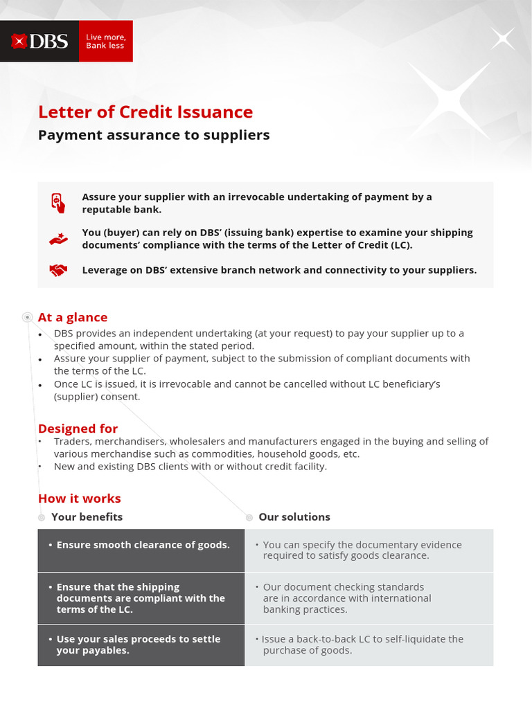 Letter of Credit Issuance | PDF | Letter Of Credit | Economies