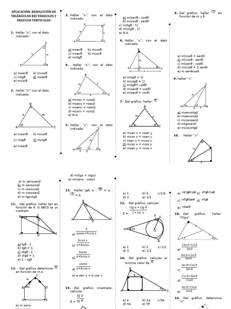 Ficha Resolución TR y Angulos Verticales Preu | PDF