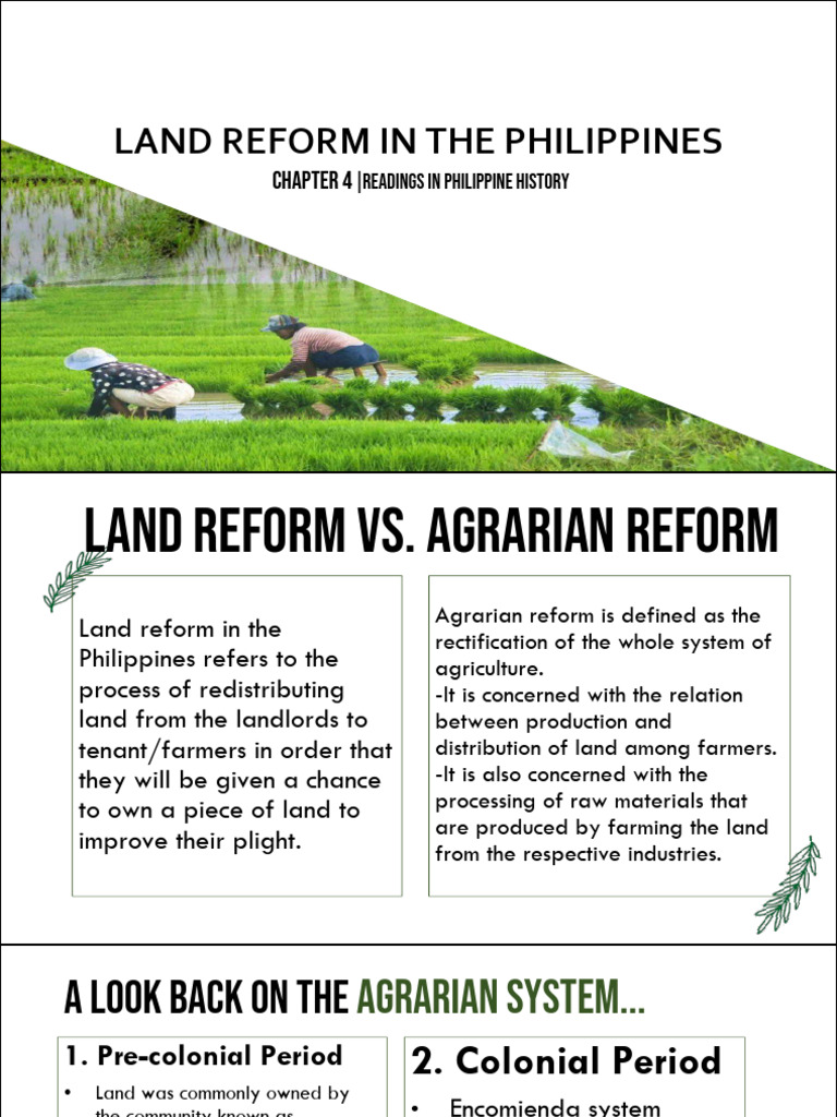 RPH Chapter 4 Land Reform | PDF | Leasehold Estate | Land Law