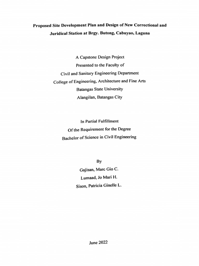 Civil Thesis Format | PDF