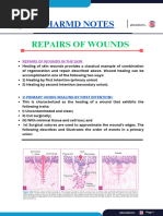 First vs. Second Intention Healing | PDF | Wound Healing | Scar