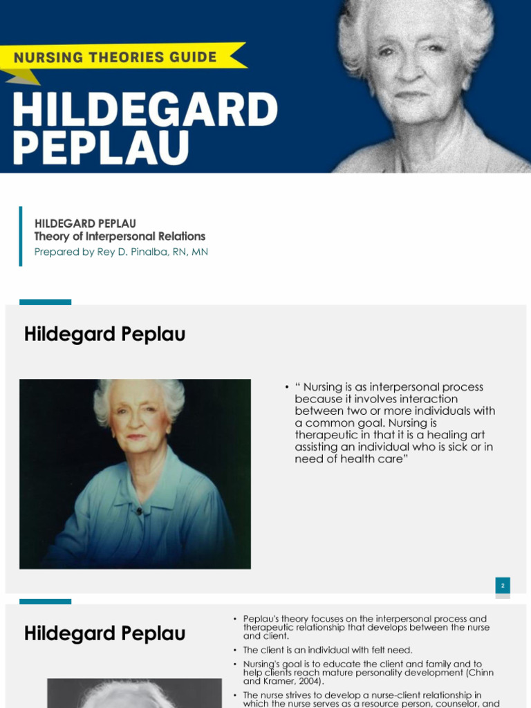 Hildegard Peplau Theory of Interpersonal Relationship | PDF