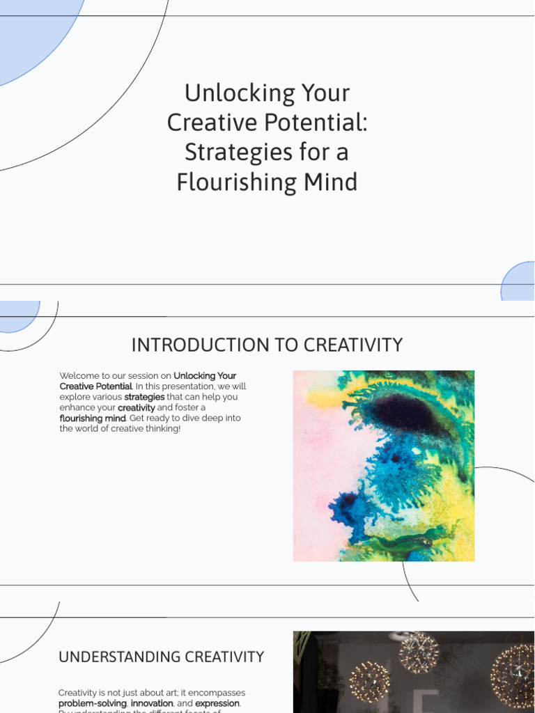 Unlocking Your Creative Potential Strategie | PDF