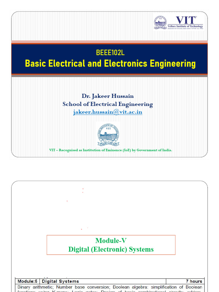 FALLSEM2024-25 BEEE102L TH VL2024250106441 2024-09-11 Reference-Material-I | PDF | Logic Gate ...
