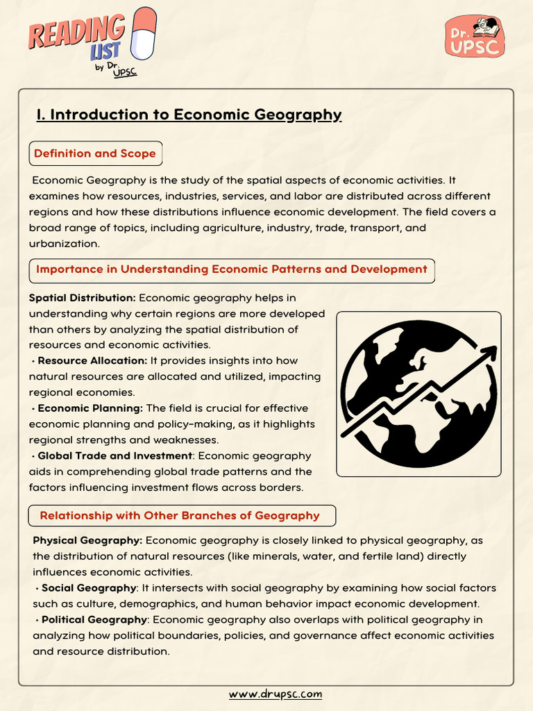 Basics and Theories | PDF | Economics | Geography